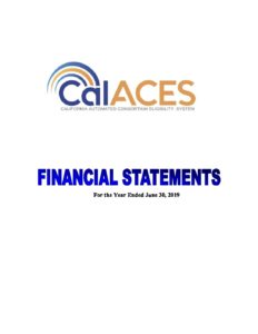 CalACES-Financial-Statements-Final Year Ending June 2019 – The home of ...