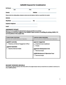 CIT 0033-21 CalSAWS Recruitment Request for Consideration (Feb21) – The ...