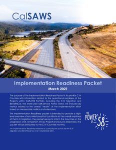 CIT 0071-21 CalSAWS Implementation Readiness Packet – March 2021 ...