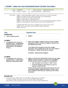 Non-MAGI_MAGI Medi-Cal Notes January 2021 – The home of CalSAWS