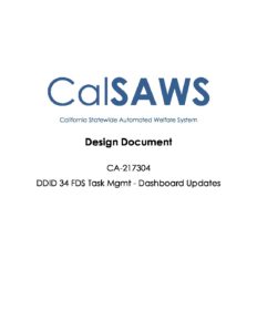 CA-217304 DDID 34 FDS Task Mgmt – Dashboard Updates
