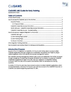 CIT 0187-21 LMS Access Guide v3 – updated – The home of CalSAWS