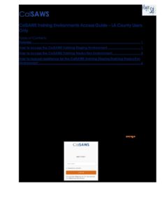 CIT 0199-21 CalSAWS Training Environments Access Guide – LA County ...