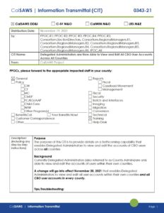 CIT 0343-21 Delegated Administrators are Now Able View and Edit All CBO User Accounts Across All ...