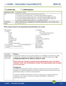CIT 0020-22 MFA for Logging into CalSAWS Aplications_Redacted – The ...