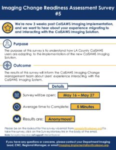 CIT 0130-22 T+3W Imaging Change Readiness Assessment Announcement – The ...