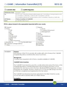 CIT 0212-22 Forms Inventory In CalSAWS__Redacted – The home of CalSAWS