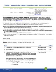 3_CalSAWS PSC Agenda 11-10-2022 FINAL – The home of CalSAWS