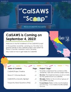 CIT 0346-22 The CalSAWS Scoop Wave 5 CalSAWS Newsletter #1 – The home ...
