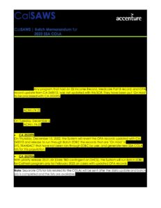 CIT 0350-22 CA-242753 2022 SSA COLA Batch Memorandum V2 – The home of CalSAWS