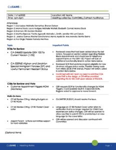 CalSAWS CWCF Committee Meeting Notes 11.16.2022 – The home of CalSAWS