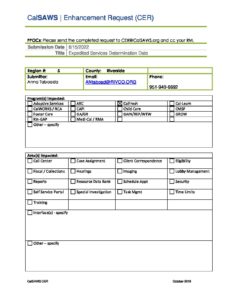 CalSAWS Enhancement Request Form – Expedited Services determination ...