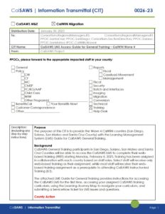 CIT 0026-23 CalSAWS LMS Access Guide for General Training – CalWIN Wave ...