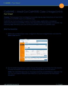 CIT 0061-23 Fact Sheet_CalHEERS-CalSAWS Case Linkage – The home of CalSAWS