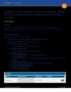 CIT 0061-23 Fact Sheet_Converted Non-Comp Missing Status Reason Required to Sanction – The home ...