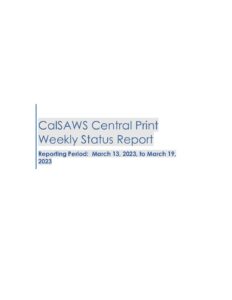 04_CalSAWS Central Print Weekly Status Report_031923