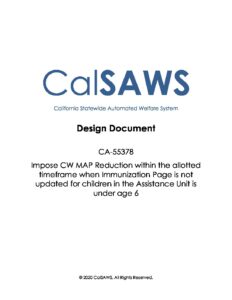 CCB SCRs CR Design Documents Summary 05-25-2023 – The home of CalSAWS