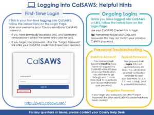 CIT 0206-23 CalSAWS Login Helpful Hints – The home of CalSAWS
