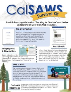 CIT 0234-23 CalSAWS Infographic – Packing For Go-Live – The home of CalSAWS