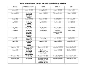 WCDS Meeting Schedules 2023 v2 – The home of CalSAWS