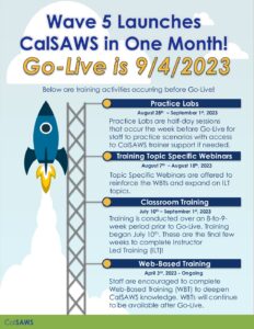 CIT 0260-23 Wave 5 CalSAWS Poster – 1 Month to Go-Live – The home of ...