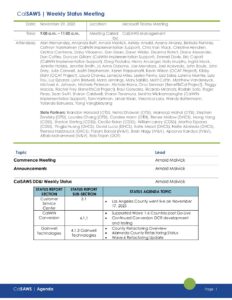 00_CalSAWS Weekly Status Meeting Agenda 11292023 – The home of CalSAWS