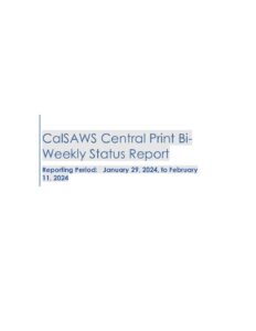 03_CalSAWS Central Print Bi-Weekly Status Report_021124 – The home of ...