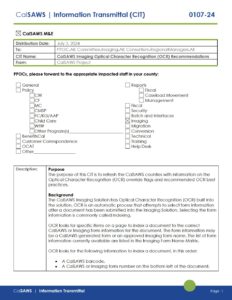 CIT 0107-24 CalSAWS Imaging Optical Character Recognition (OCR ...