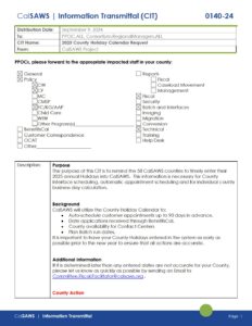 CIT 0140-24 2025 County Holiday Calendar Request_Redacted – The home of ...
