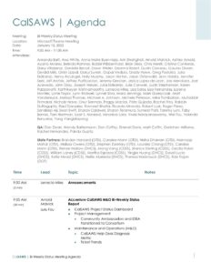 00_CalSAWS Weekly Status Meeting Agenda_01152025 – The home of CalSAWS