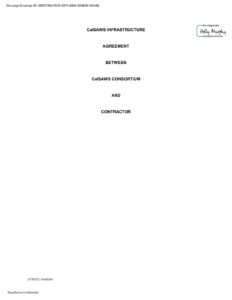 Infrastructure Contract – The home of CalSAWS