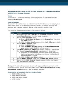 CIT 0046-25 Knowledge Article – How to Link an IHSS Referral to a ...