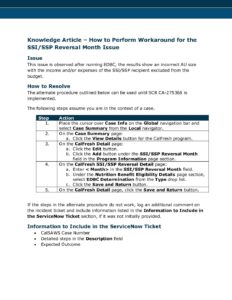 CIT 0046-25 Knowledge Article – How to Perform Alternate Procedure for ...
