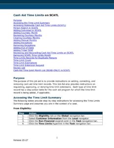 CIT 0060-25 JA Cash Aid Time Limits – The home of CalSAWS