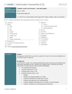 CIT 0075-25 CalSAWS County Cost Summary June 2025 Update_Redacted – The ...