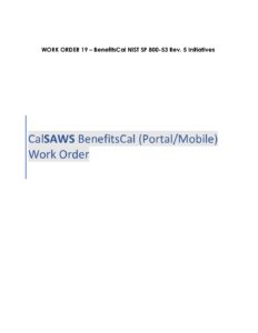 7e_ Deloitte CalSAWS Portal_Mobile App – Work Order19 – The home of CalSAWS