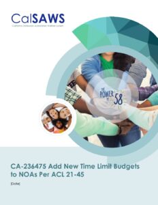 CCB SCRs Design Documents Summary for June 26 2025 – The home of CalSAWS