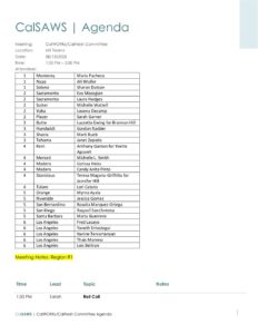 CalSAWS Agenda CW_CF Meeting – The home of CalSAWS