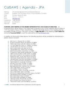 2-1_CalSAWS JPA Member Representatives and Board Agenda 01-29-2026 ...